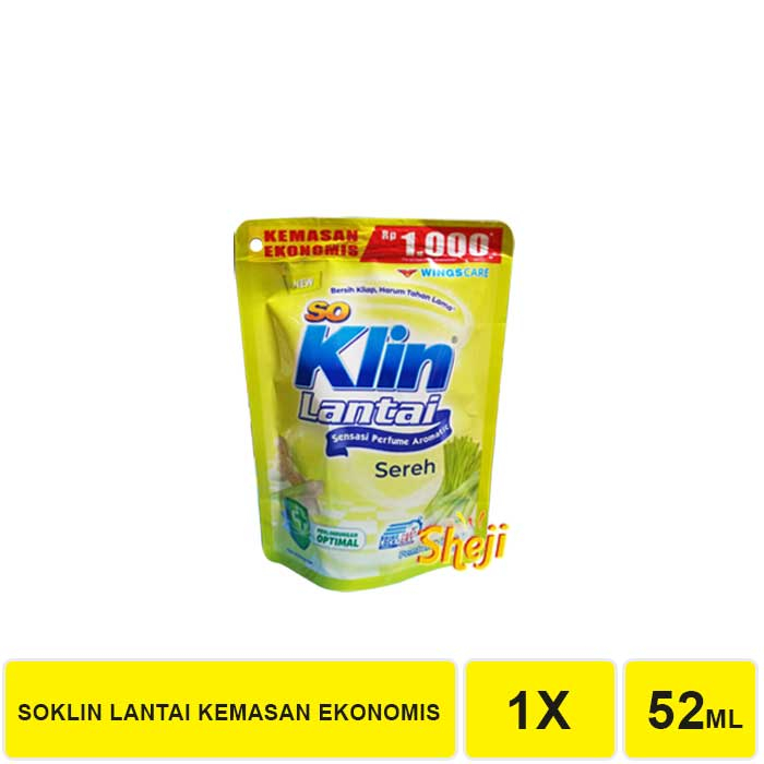 Jual SOKLIN LANTAI 52 ML KEMASAN RP.1000,- | Shopee Indonesia