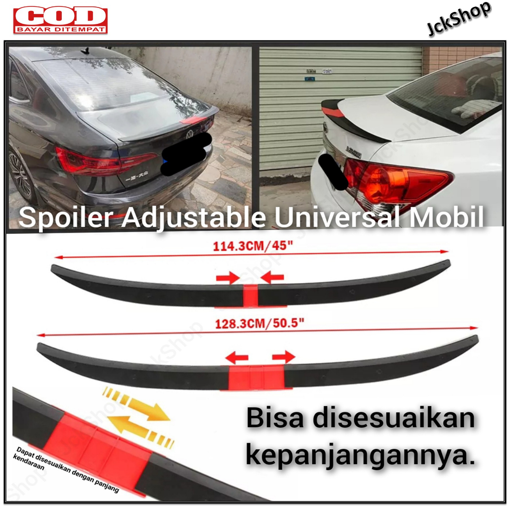 Jual Wing Spoiler Adjustable Universal Mobil | Shopee Indonesia