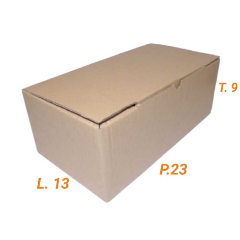 Jual DIE CUT BOX DUS POLOS KOTAK KARTON 23x13x9 | Shopee Indonesia