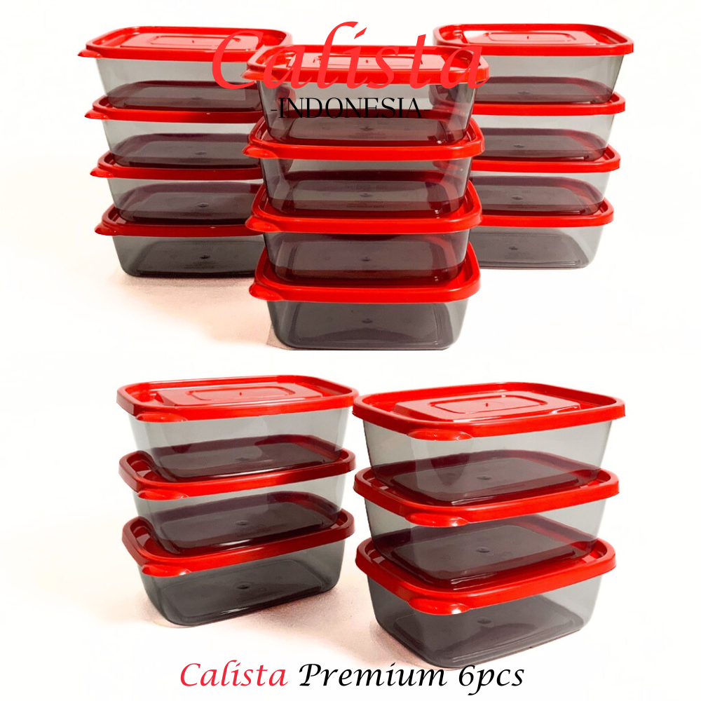 Jual [ CALISTA ] FOOD CONTAINER CALISTA FURANO SMOKE SET ISI 6PCS ...