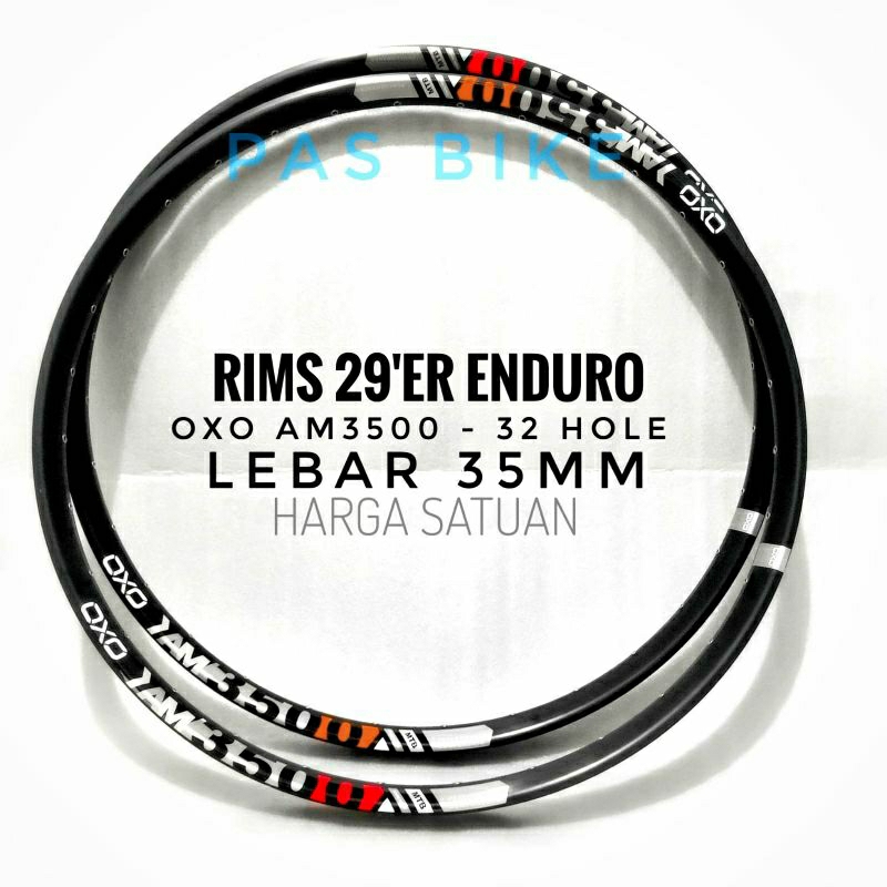 Jual Velg Rims Enduro 29 Rim OXO by STRUMMER Lebar 35mm 32 Hole with ...