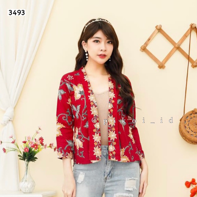 Jual Outer batik wanita / blazer batik modern / Baju batik cewek murah ...