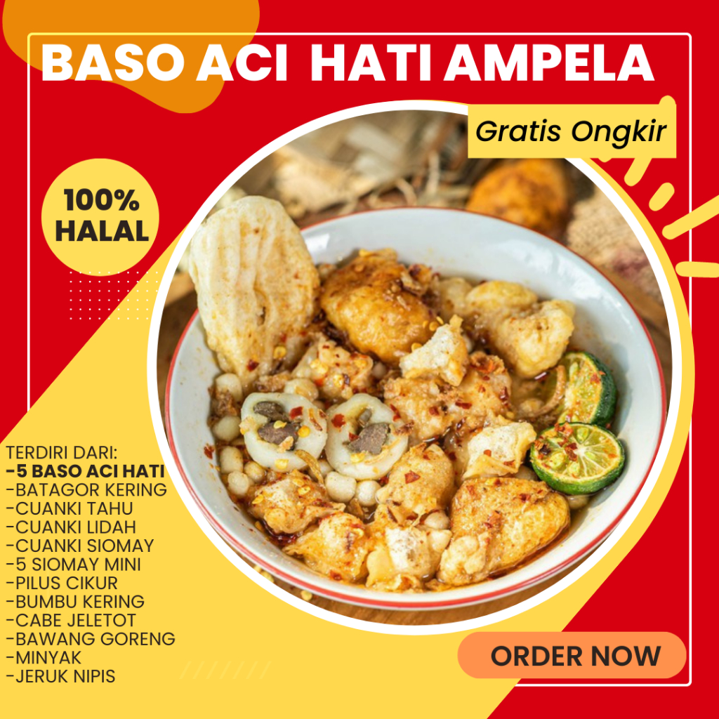Jual Baso Aci Isi KRENGSENG HATI AMPELA | Pentol Aci Cuanki Batagor ...