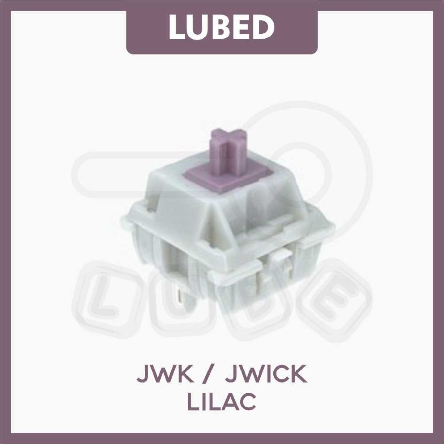 Jual LUBED (62g) JWK / Jwick Lilac Switch Linear Mechanical Switch with ...