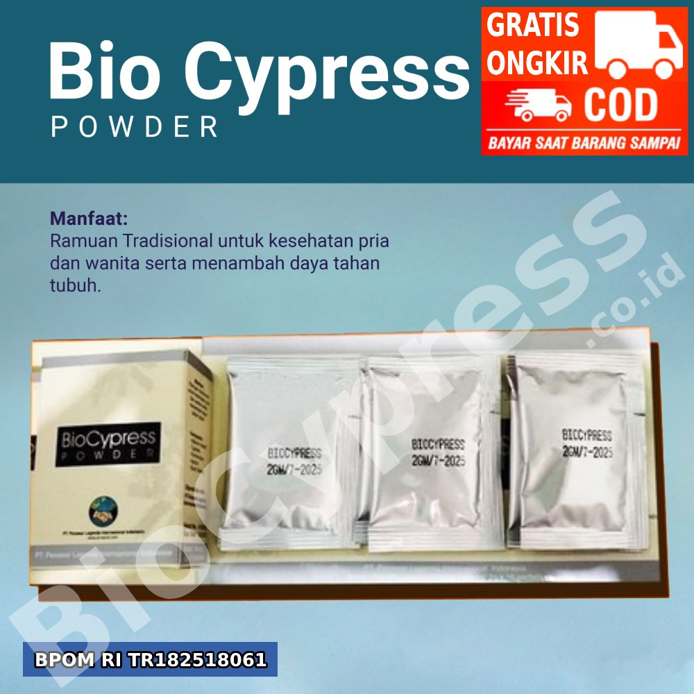 Jual BioCypress ASLI isi 6 Sachet Powder Bio Cypress, Solusi Mengatasi ...