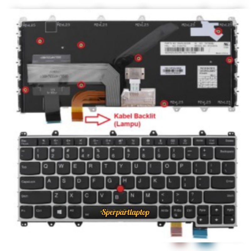 Jual KEYBOARD LENOVO THINKPAD YOGA 260 370 X380 01HW575 01HW615 ...