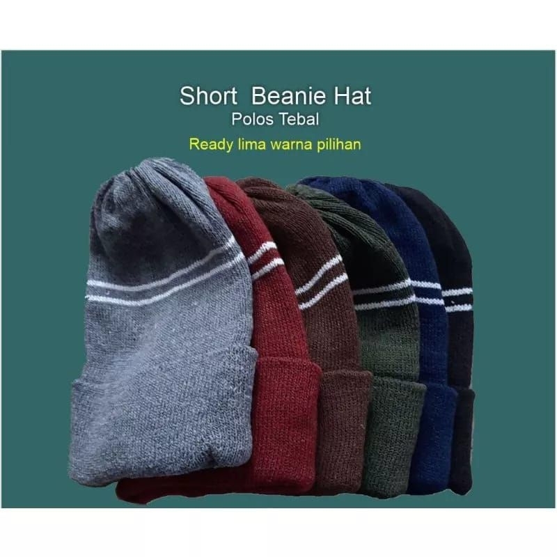 Jual Beanie hat long strip tebal uk.dewasa / kupluk gunung | Shopee ...