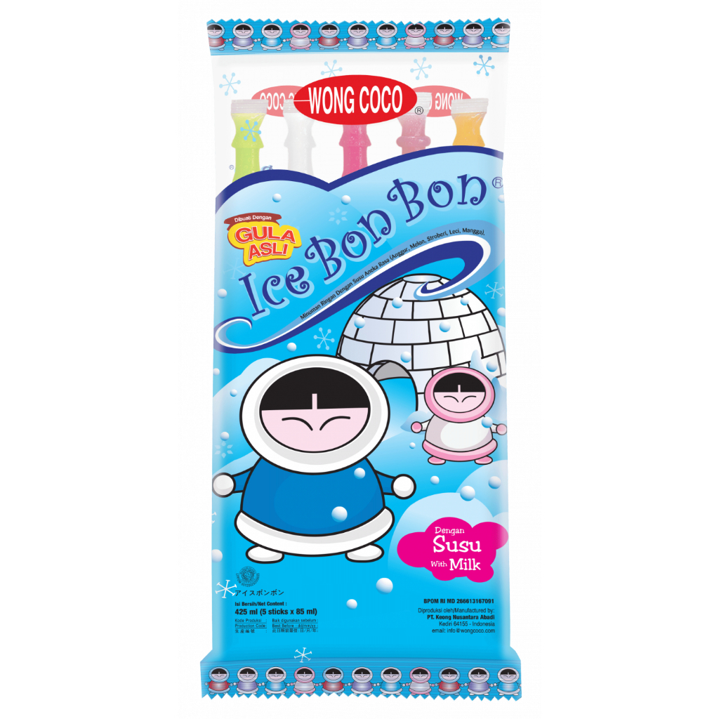 Jual Wong Coco Ice Bon Bon With Milk Isi 5's x 85ml | Shopee Indonesia