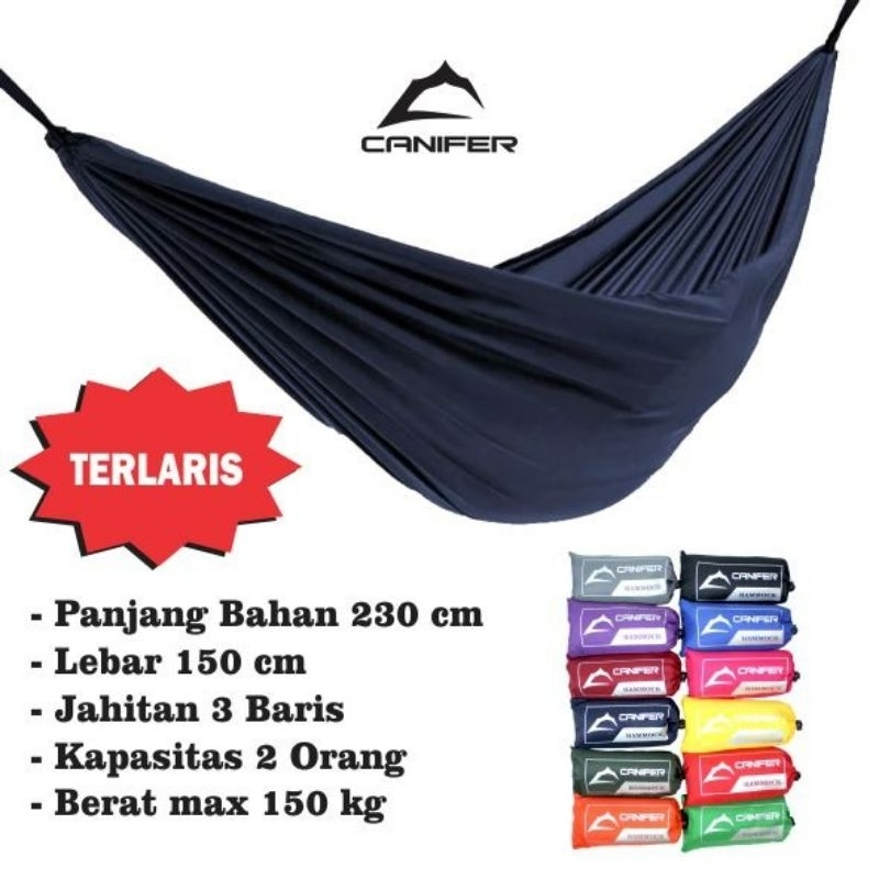 Jual CANIFER - HAMMOCK AYUNAN GANTUNG/Hamock/Hamok beban maks 150 Kg ...