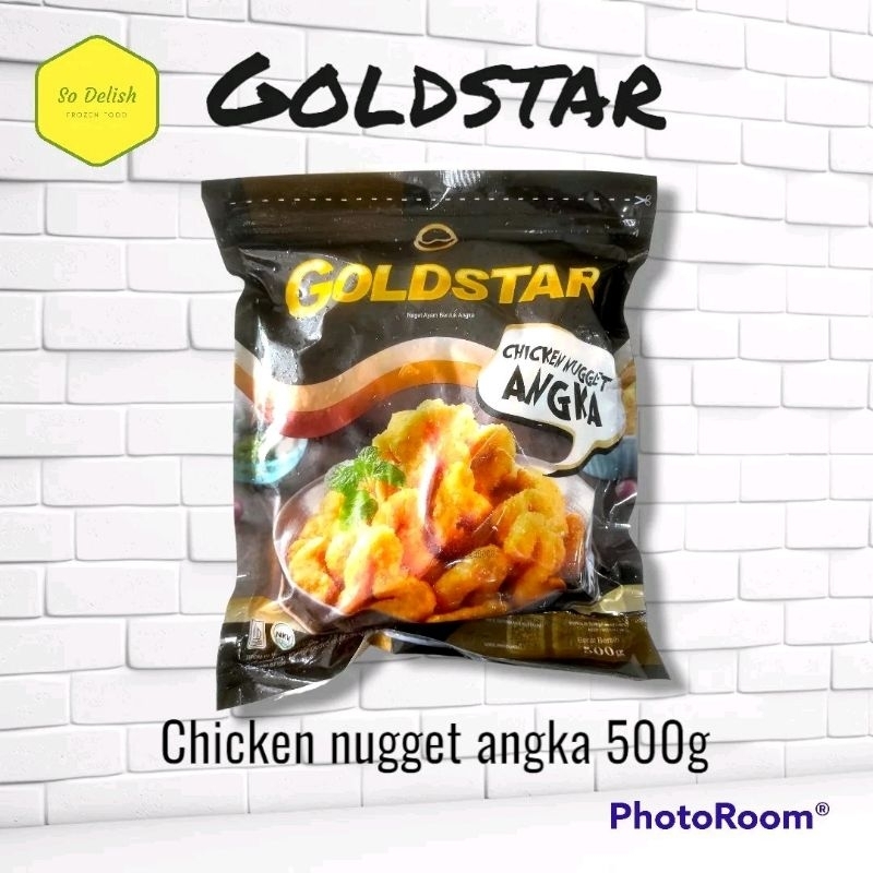 Jual goldstar nuget angka 500g | Shopee Indonesia