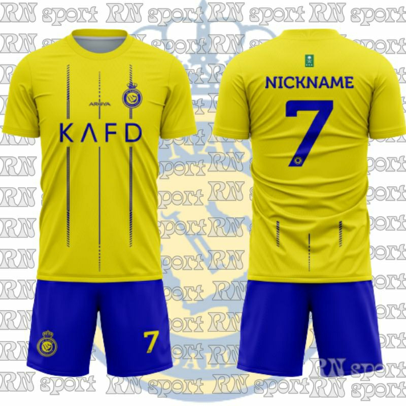 Jual Baju Jersey Al Nassr Home Terbaru 2023 2024 Free Nickname Shopee