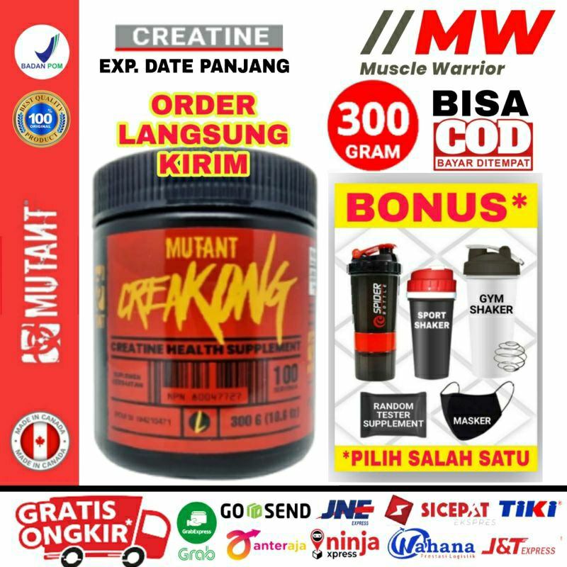 Jual Mutant Creakong 300 gram Mutant Creatine Mutant Kreatin CREATIN ...