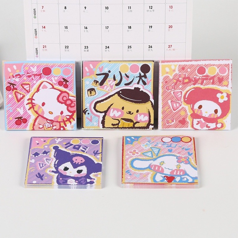 Jual [BISA COD]( isi 50 lembar) sticky note sanrio / memo motif kartun ...