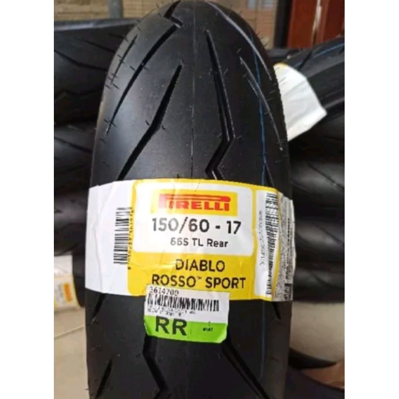 Jual PIRELLI DIABLO ROSSO SPORT 150/60-17 ORIGINAL produksi 2023 ...