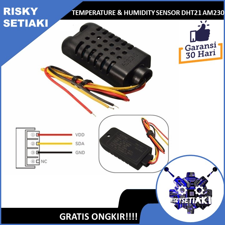 Jual TEMPERATURE & HUMIDITY SENSOR DHT21 AM2301 MODULE | Shopee Indonesia