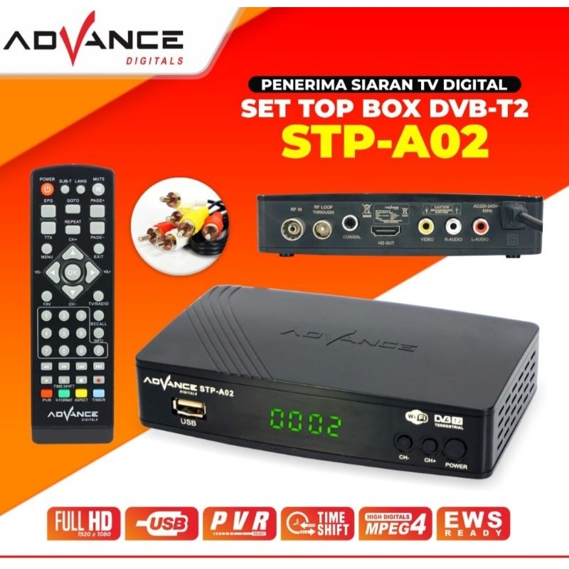 Jual ADVANCE DIGITAL SET TOP BOX DVB-T2 STP-A02/STP-A01 PENERIMA SIARAN DIGITAL | Shopee Indonesia