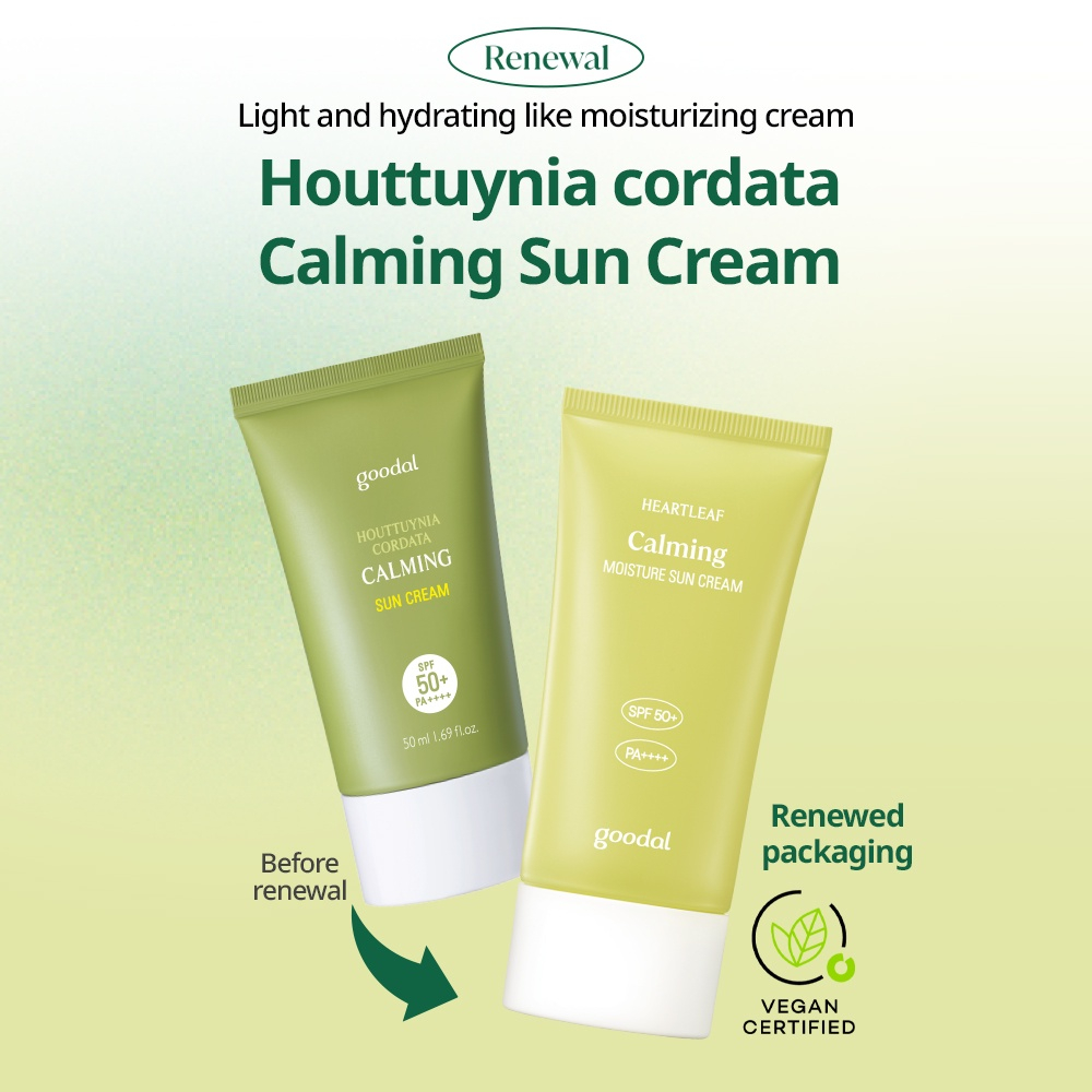 Jual GOODAL Heartleaf (Houttuynia Cordata) Calming Moisture Sun Cream ...