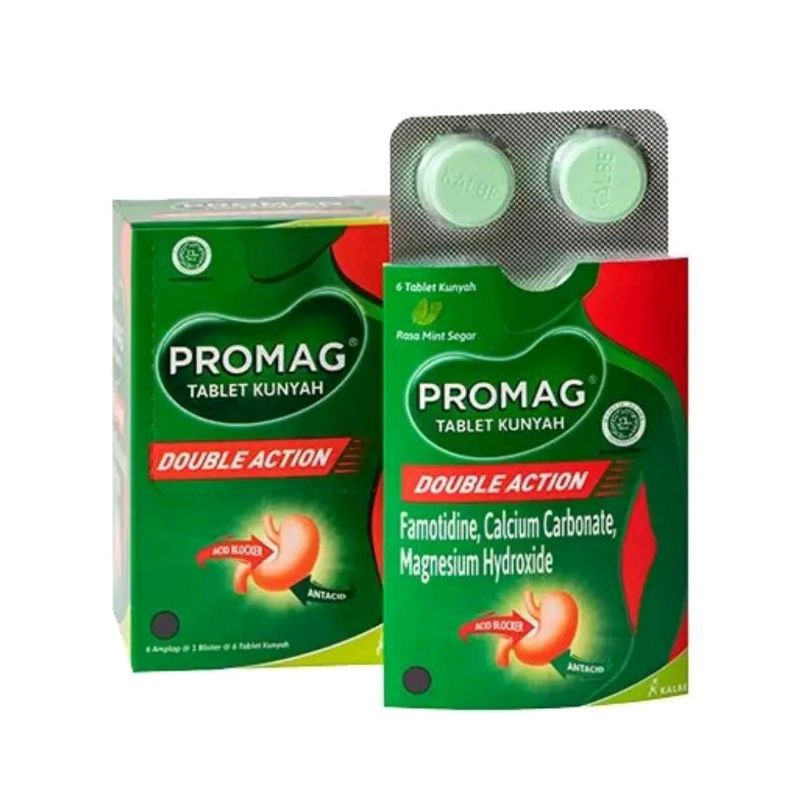Jual Promag Double Action Obat Maag dan Asam Lambung 1 Strip isi 6 ...