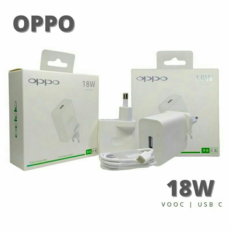 Jual CHARGER OPPO A52 A92 USB TIPE C 18W FAST CHARGING ORIGINAL 100% ...