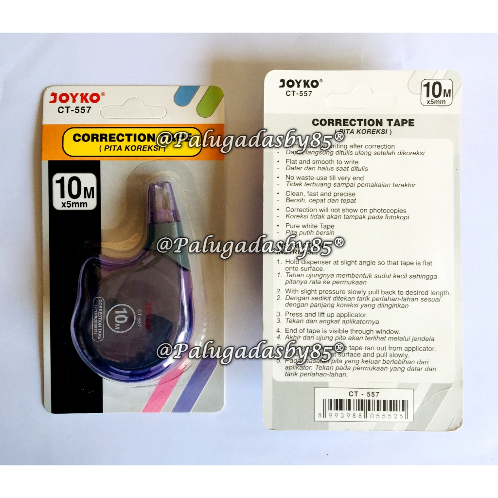 Jual (1 Biji) Correction Tape Joyko CT-557 10 M x 5 mm / Correction ...