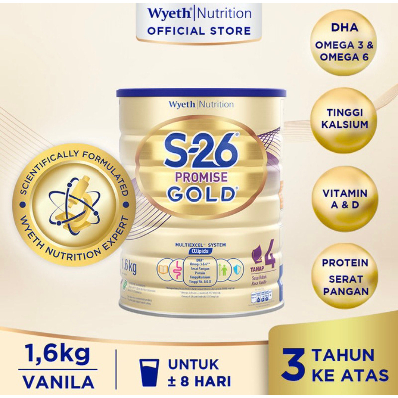 Jual PROMO S26 Promise Gold Tahap 4 Vanila Rasa Vanila 1600 1600gr ...