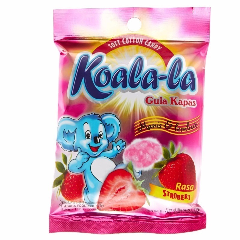 Jual Koala-la Soft Cotton Candy Koalala Permen Gula Kapas Manis Lembut ...