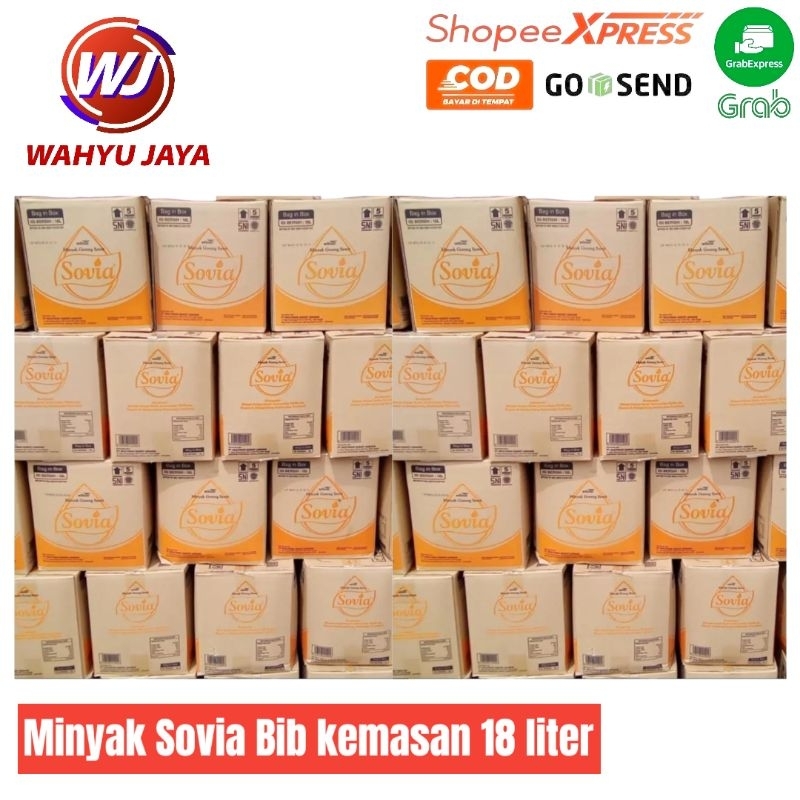 Jual MINYAK GORENG SOVIA BIB KEMASAN 18 LITER | Shopee Indonesia