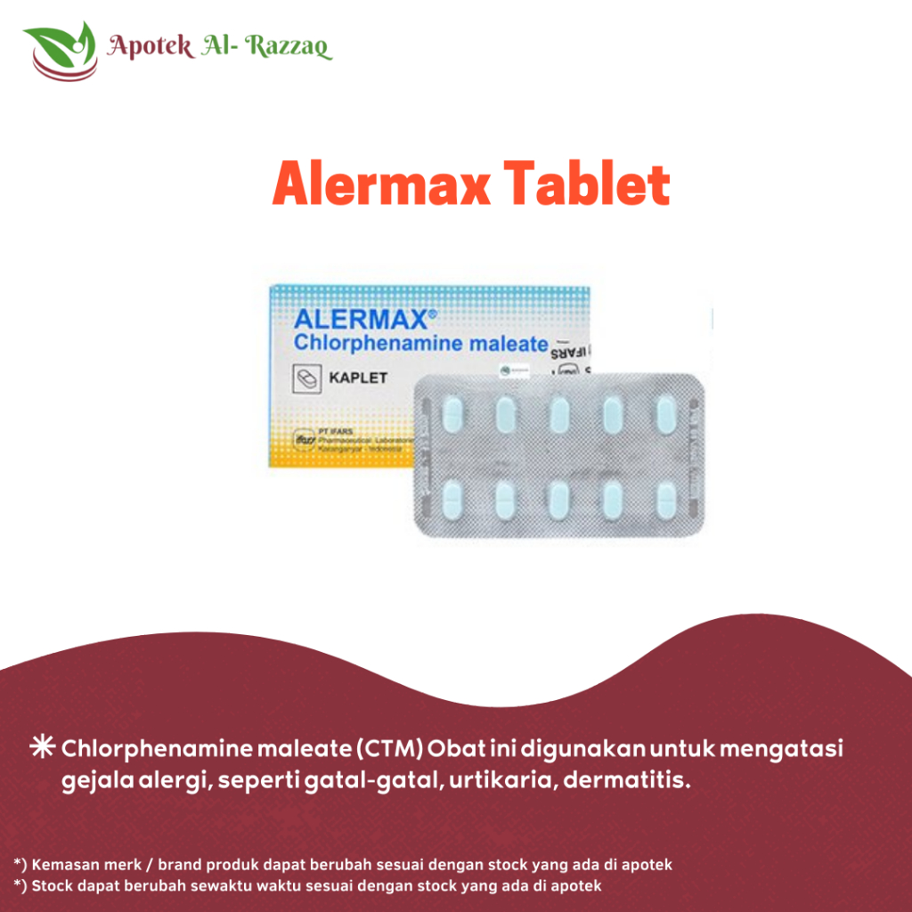 Jual Alermax Strip 10 Kaplet - Anti Alergi | Shopee Indonesia