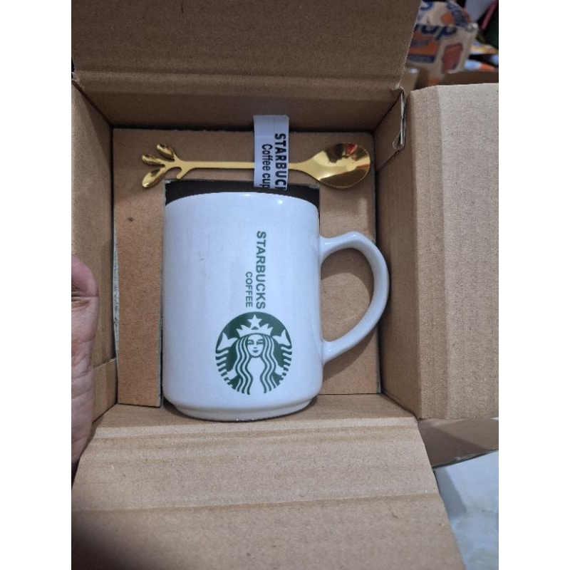 Jual Gelas Cangkir Mug Kopi Coffee Teh Susu Starbucks 250 Ml Bahan ...