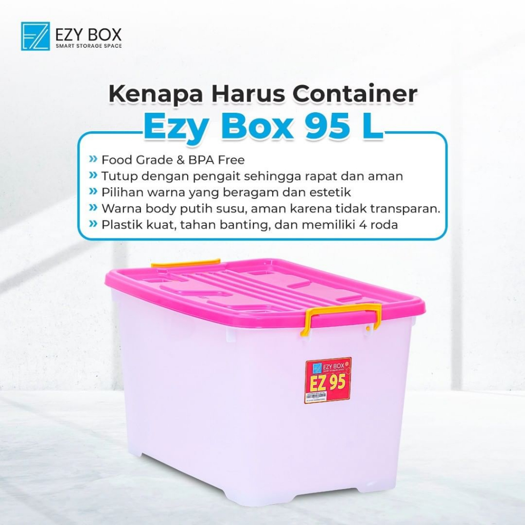 Jual Container Box Shinpo CB 95 Liter Kontainer Storage Box CB95 Roda | Shopee Indonesia
