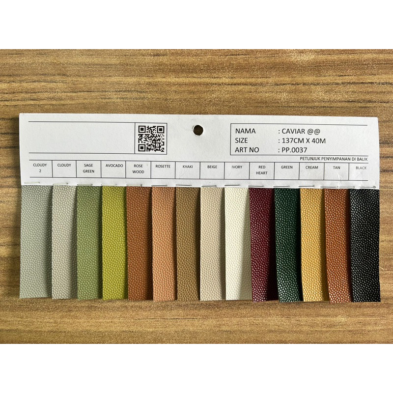 Jual Sample Kulit PVC/PU - Ukuran katalog dan Tarik 30cm x 35cm ...