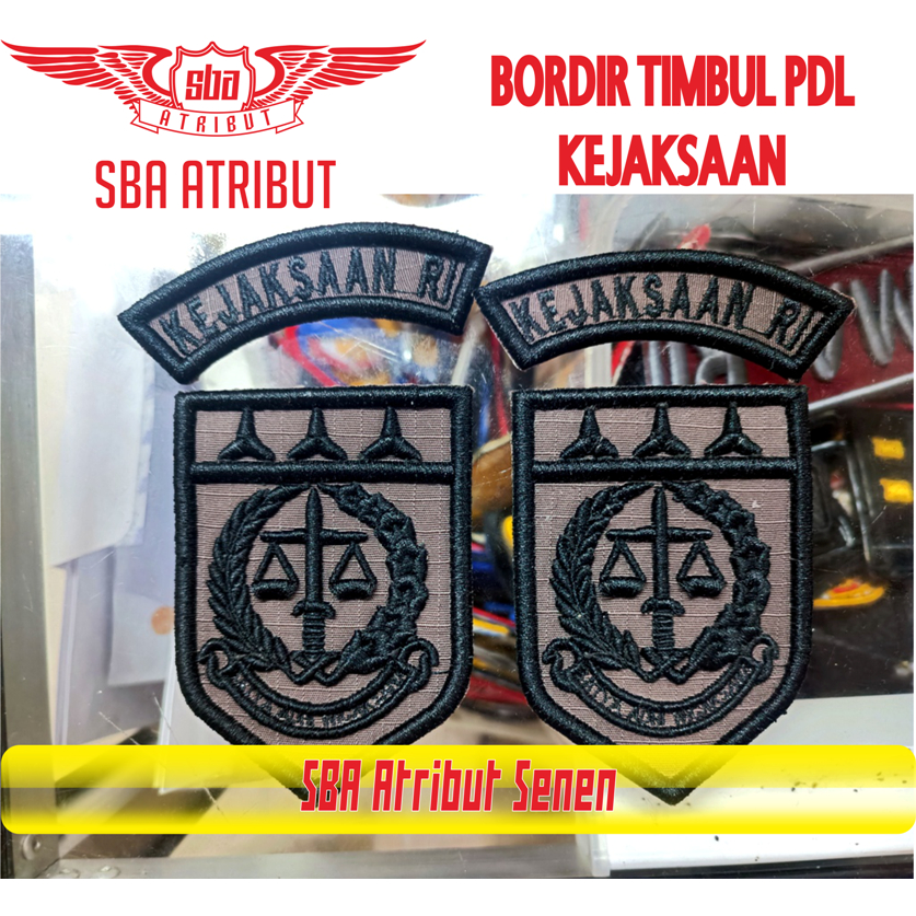 Jual BORDIR TIMBUL BAJU PDL KEJAKSAAN SESUAI PERJA TERBARU | LOGO/TANDA ...