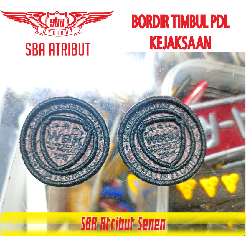 Jual BORDIR TIMBUL BAJU PDL KEJAKSAAN SESUAI PERJA TERBARU | LOGO/TANDA ...