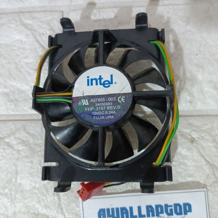 Jual kipas intel 7cm kipas CPU processor kipas STB 12v 0.2A bagus ...