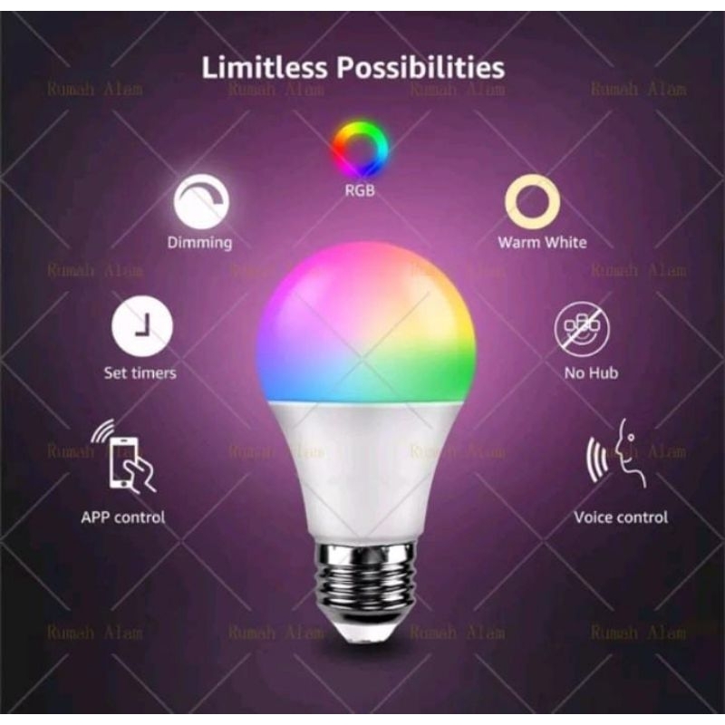 Jual Lampu LED Bulb RGB Remote E27 / Bohlam LED Bulb 7W Berubah Warna ...