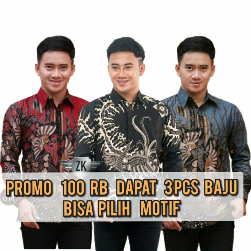 Jual Paket Usaha 100 Rb Dapat 3 Pcs Kemeja Batik Lengan Panjang Katun ... Jual Paket Usaha 100 Rb Dapat 3 Pcs Kemeja Batik Lengan Panjang Katun ...