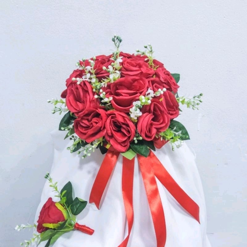 Jual BUKET BUNGA PENGANTIN,BUNGA PALSU,READY STOCK ANEKA WARNA, BISA ...