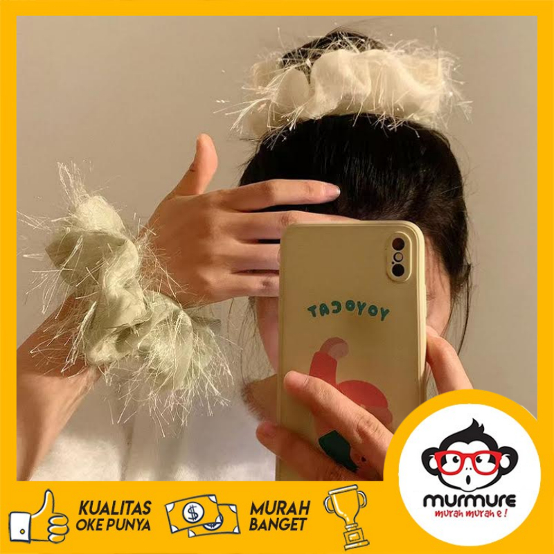 Jual MURMURE I SCRUNCHIE ANTI PUSING IKAT RAMBUT KOREA SCRUNCHIE LEMBUT ...