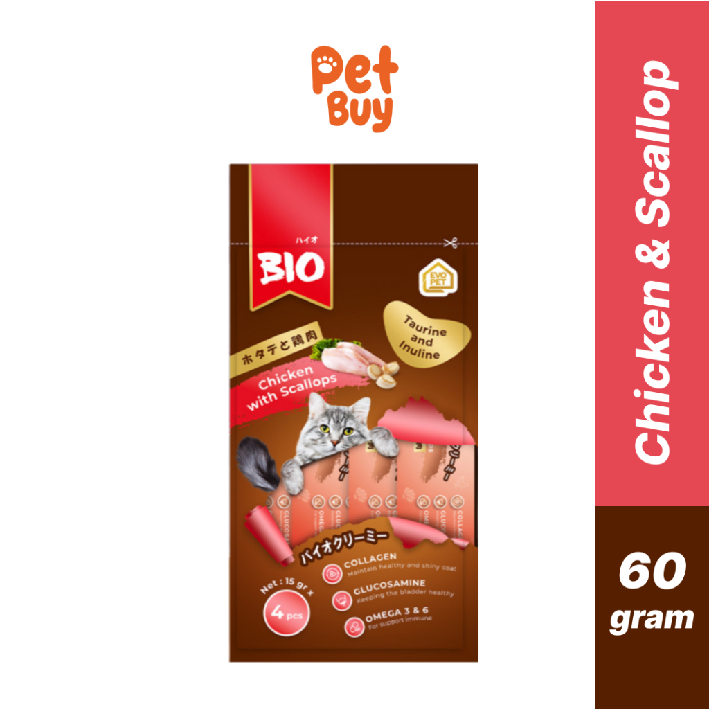 Jual Bio Creamy Chicken & Scallop 60 gr | Shopee Indonesia