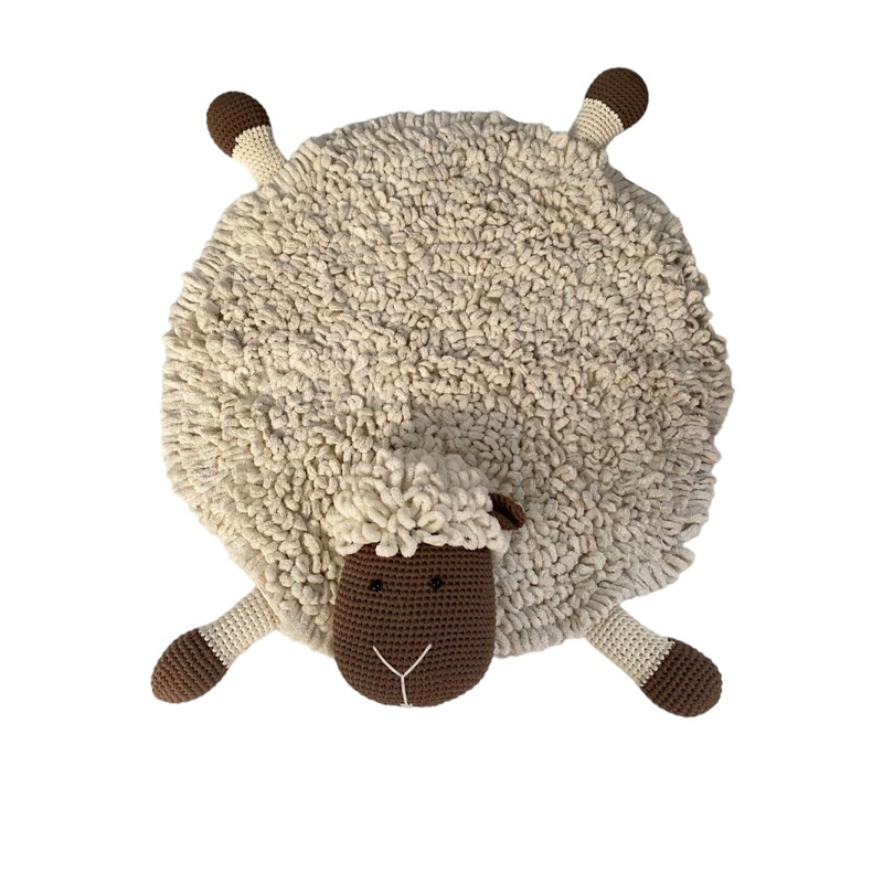 Jual Karpet Unik Mini Domba Rajut diameter 75cm | Shopee Indonesia
