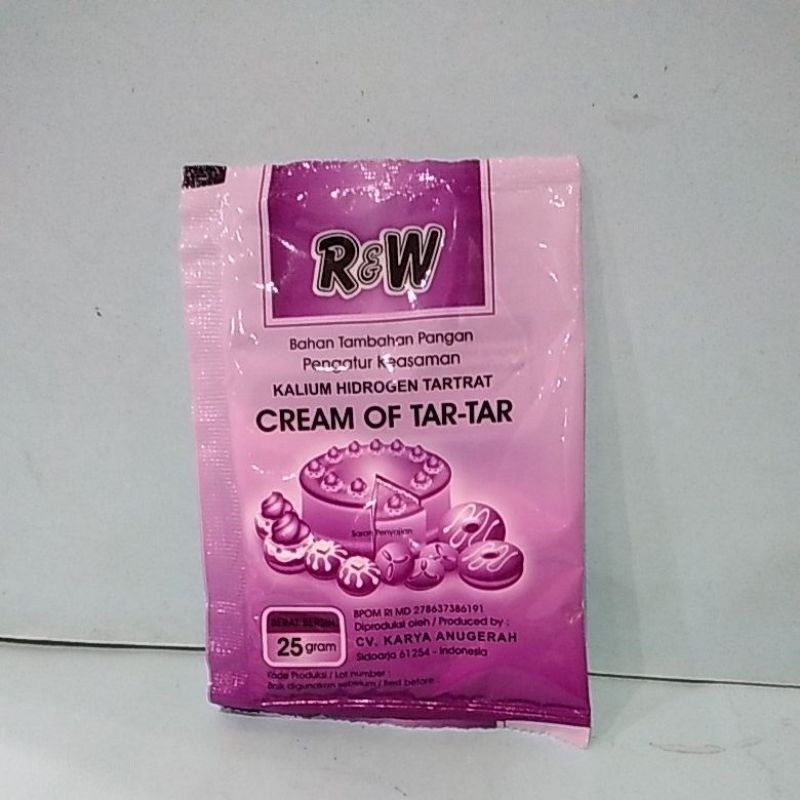 Jual R&W CREAM OF TAR-TAR 25 GR SACHET | Shopee Indonesia