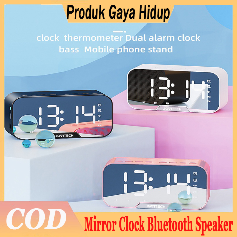 Jual Jam alarm Jam Cermin Speaker Bluetooth Nirkabel Mini Portabel ...