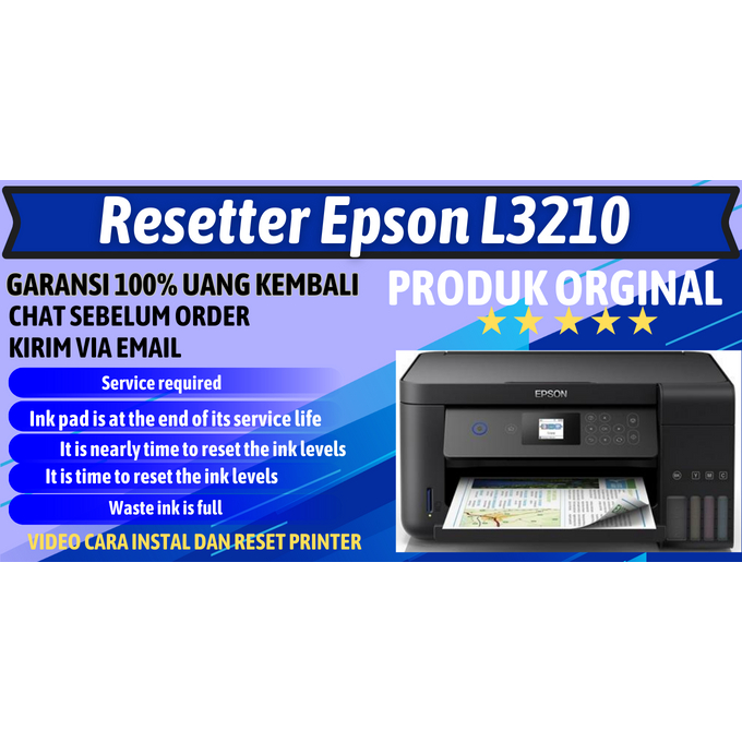 Jual Resetter Epson L3210 (Epson Adjustment Program) untuk Windows 7, 8 ...
