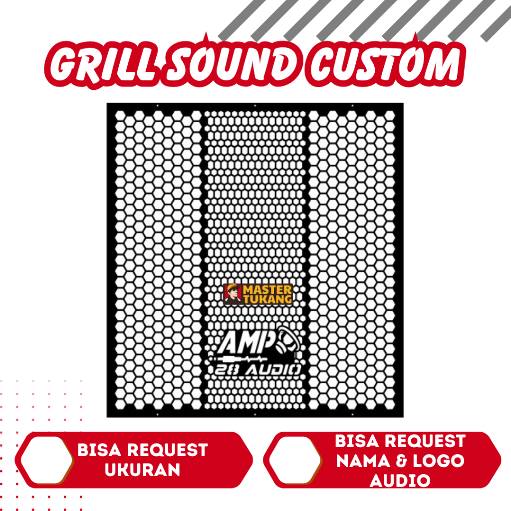 Jual MG - Grill Sound Costum Ukuran 30 x 85 cm | Shopee Indonesia