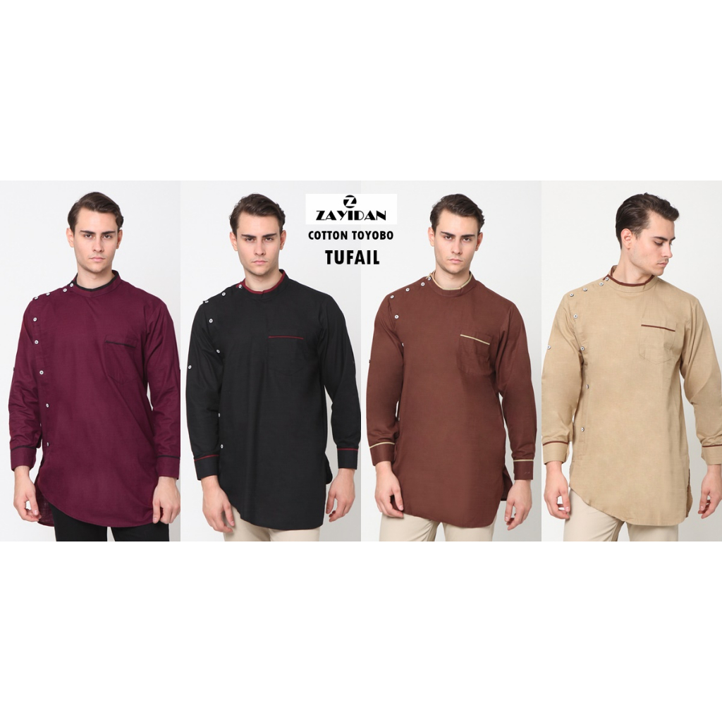 Jual Baju Koko Gamis Muslim Pria Dewasa Tufail Series - Zayidan ...