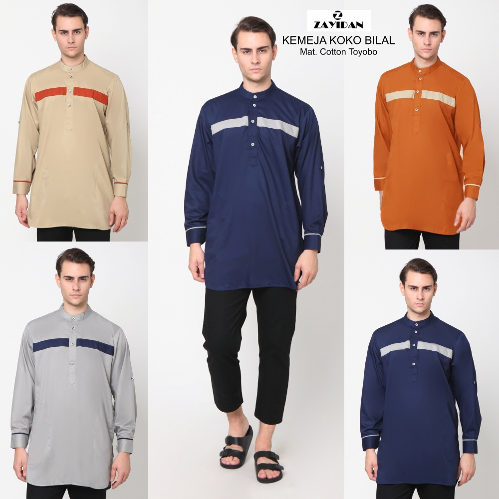 Jual Baju Koko Gamis Pria Dewasa Bilal Series - By Zayidan | Shopee ...