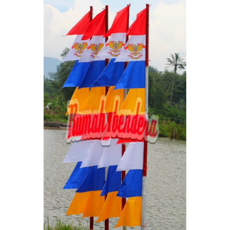 Jual bendera umbul-umbul gergaji 8 mata | Shopee Indonesia
