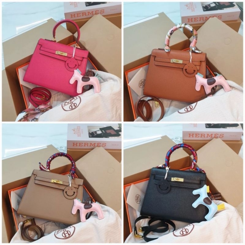Jual TAS IMPORT HK.25 EPSOM WITH GANTUNGAN KUDA RODEO FREE BOX ...