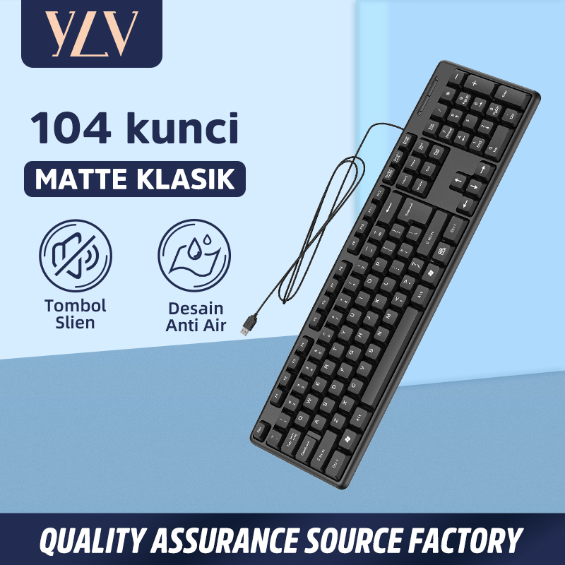 Jual YLV MK09 Wired Keyboards gaming（Standar 104-key/1.3M） | Shopee ...