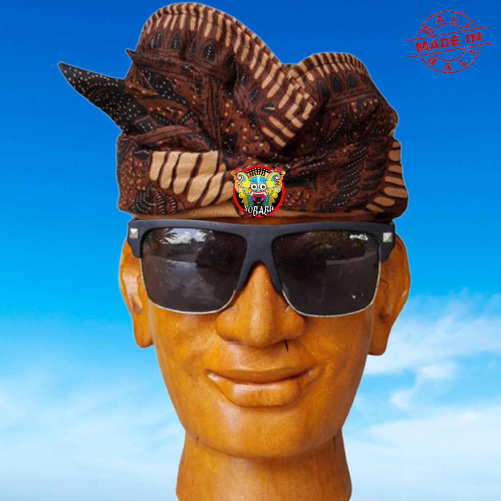 Jual Udeng Batik Bali Hitam Katun Motif Ukiran Samblung Terbaru - Peci ...